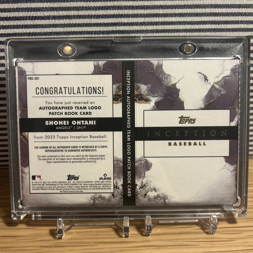 2023 Topps Inception - Autographed Jumbo Relic Shohei Ohtani 1/2 Insane ...