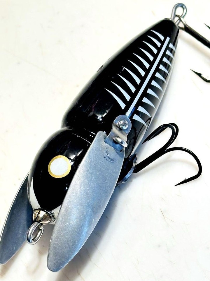 Heddon Musky Crawler Black Bone Zar Lucky 13 | eBay