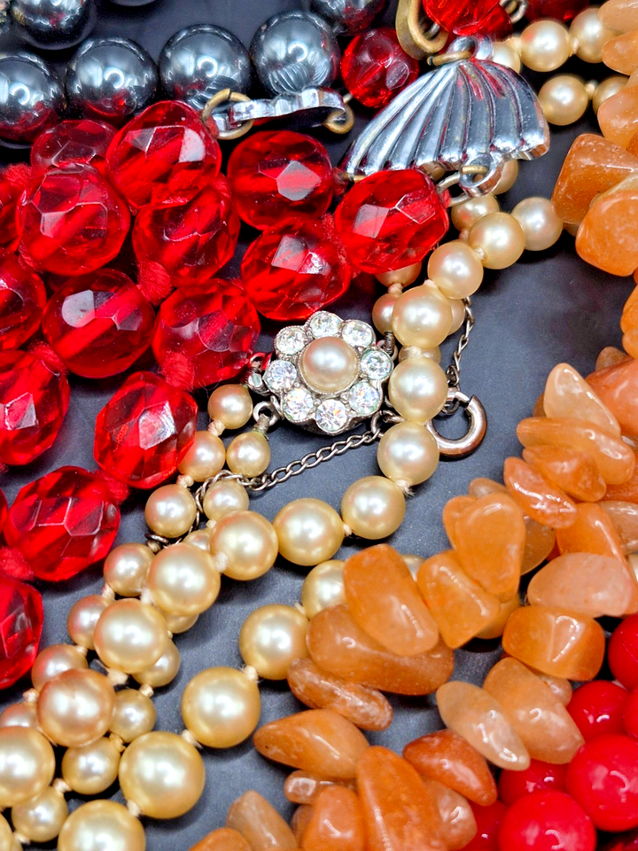 17 x Bead Necklaces Job Lot inc Lotus Silver Clasp | eBay UK