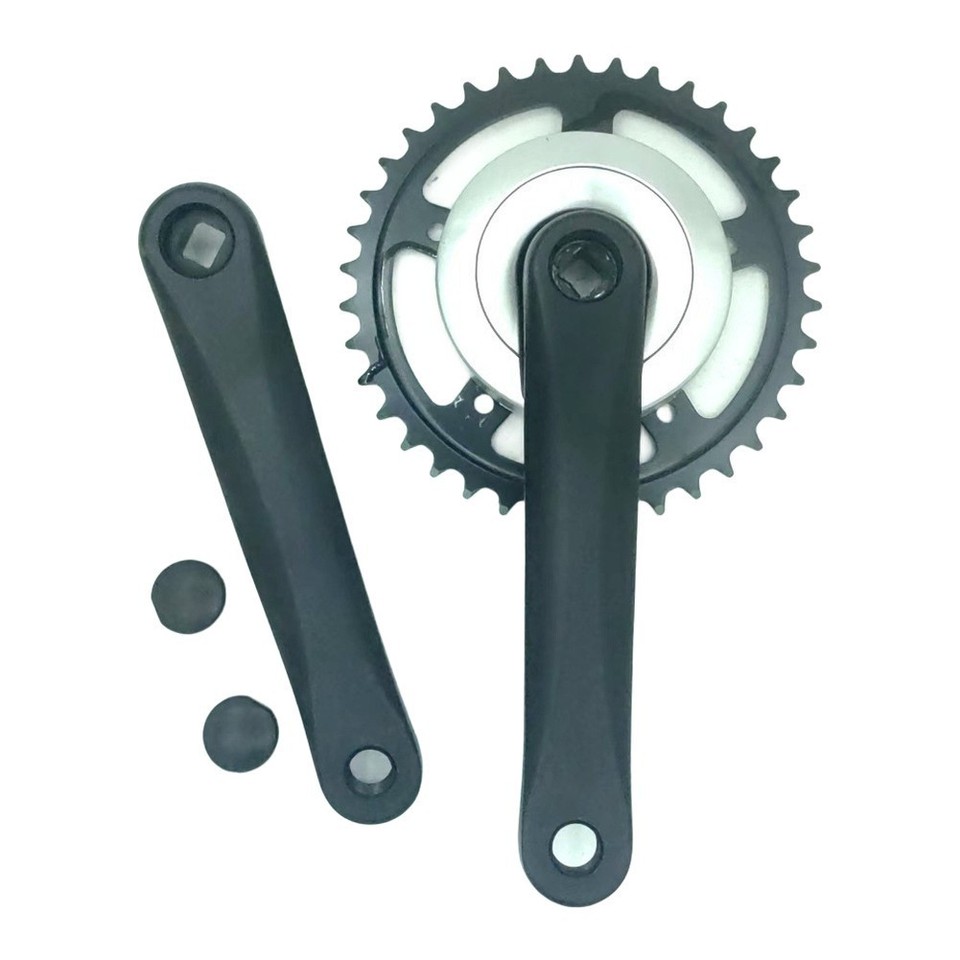 Bike Chainring Crank Set 42 38 Teeth 170mm Square Taper Bottom Bracket ...