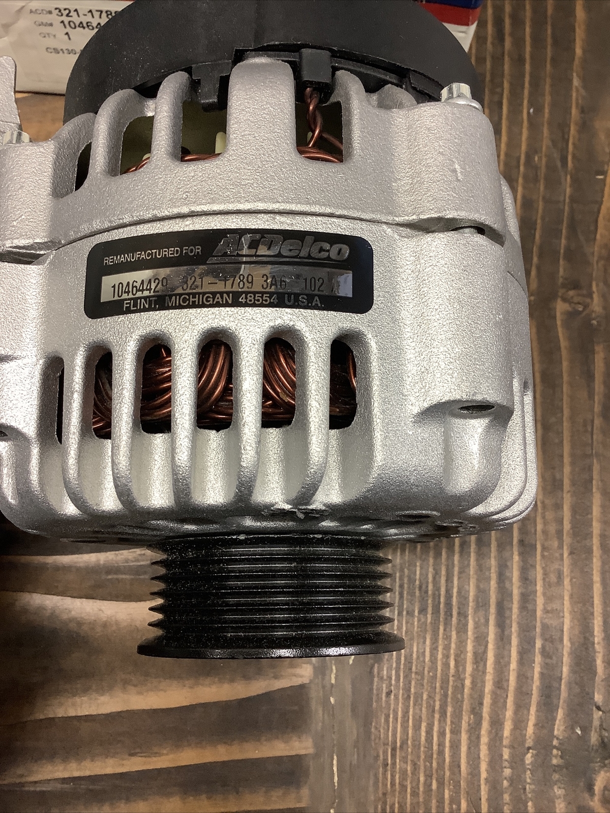 AC Delco Alternator P# 321-1789, GM P# 10464429 | eBay