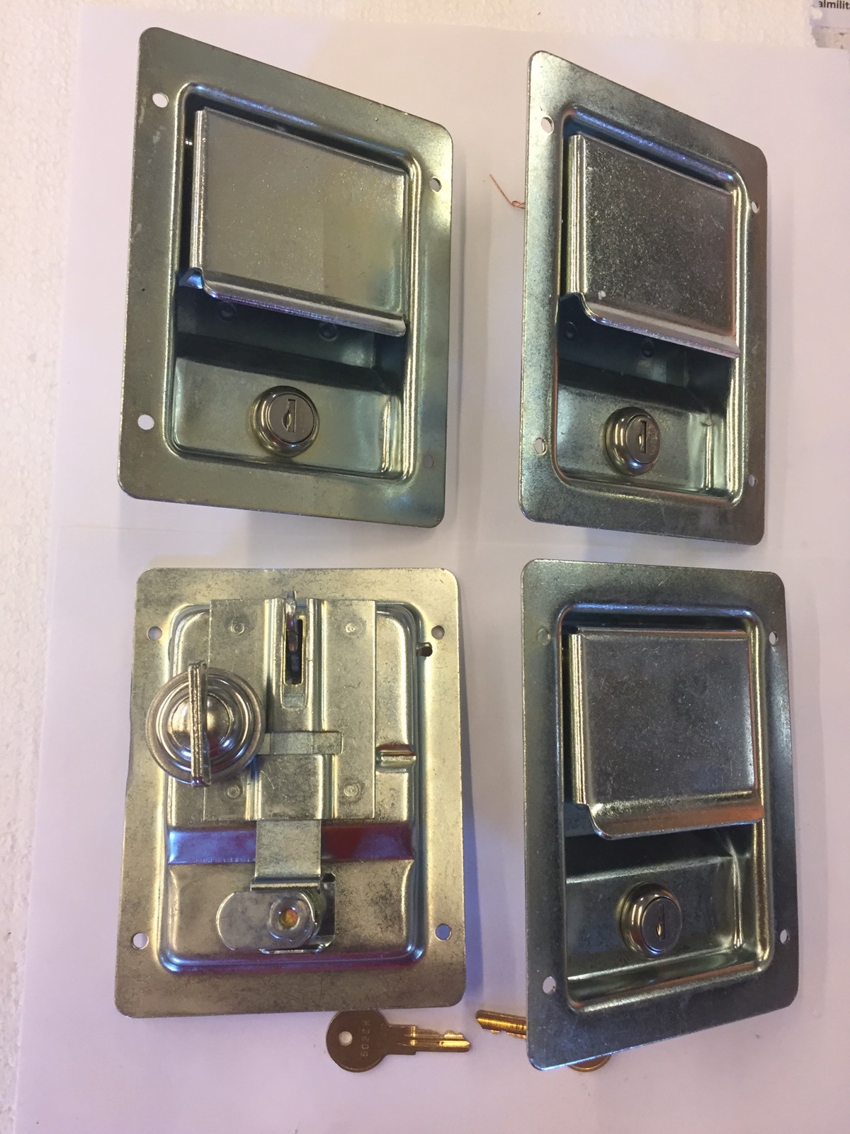 Humvee M998 4 Dual Locking Unpainted Locking x-door Latches Handles ...