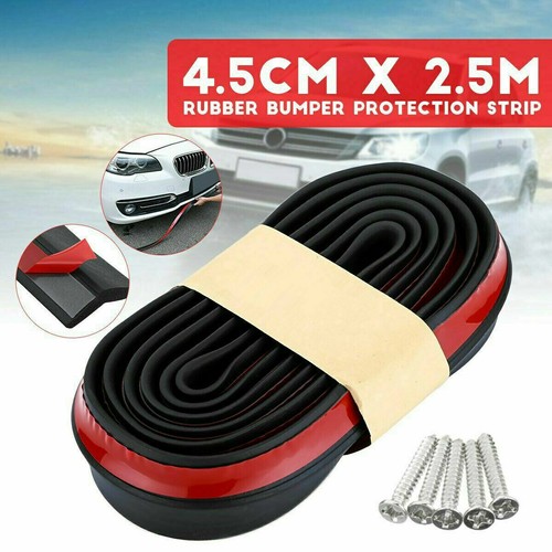 2.5M x 4cm Car Front Bumper Splitter Spoiler Protector Body Lip Rubber ...