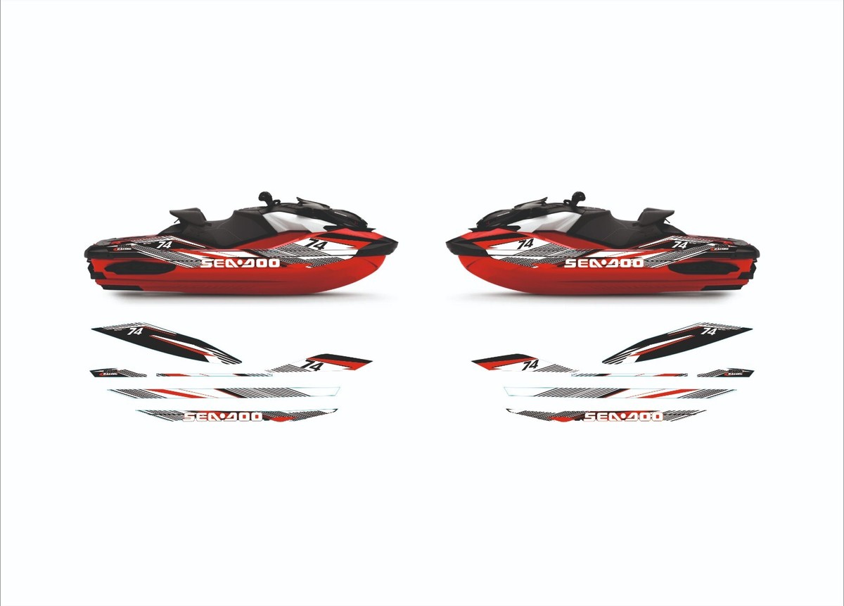 Personalizado Rxt Internacional Custom Stickers Set For "Sea Doo RXT X