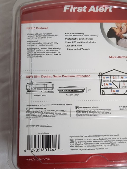 First Alert PR710 Photoelectric Smoke Alarm - White (1039852) for sale ...