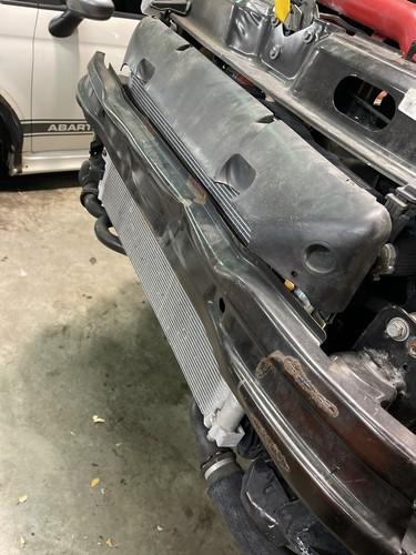 Front Bumper Reinforcement Black Steel for 2012-2015 FIAT 500 Hatchback ...