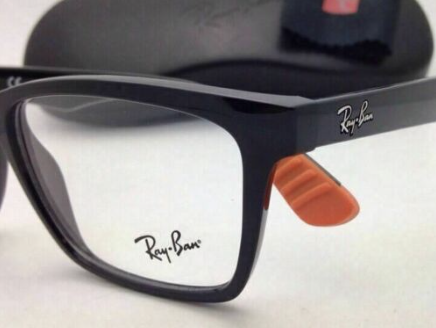 New Ray-Ban Reading Glasses RB 7025 5417 55-17 145 Black & Orange ...