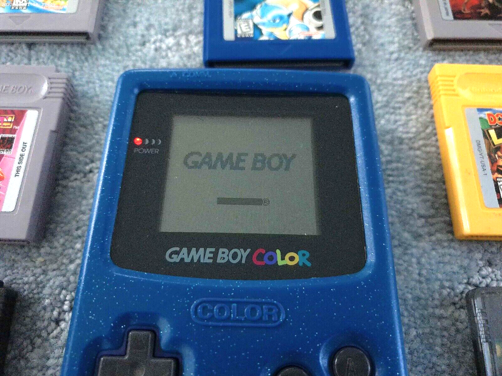 VINTAGE BLUE GAME BOY COLOR & 11 GAMES | eBay
