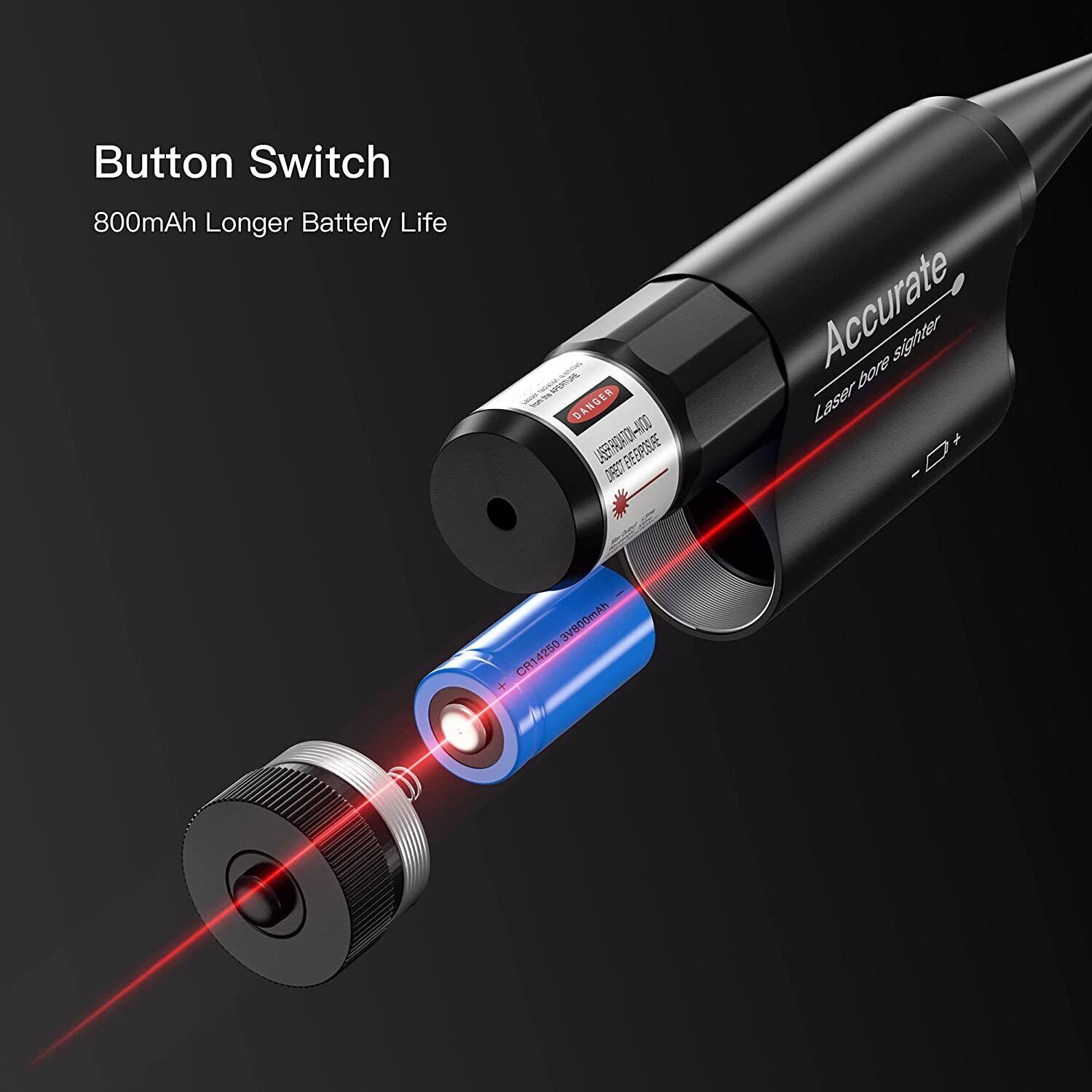 Laser Bore Sight Collimator for .177 to .50 Caliber Bore Sighter Rifles ...