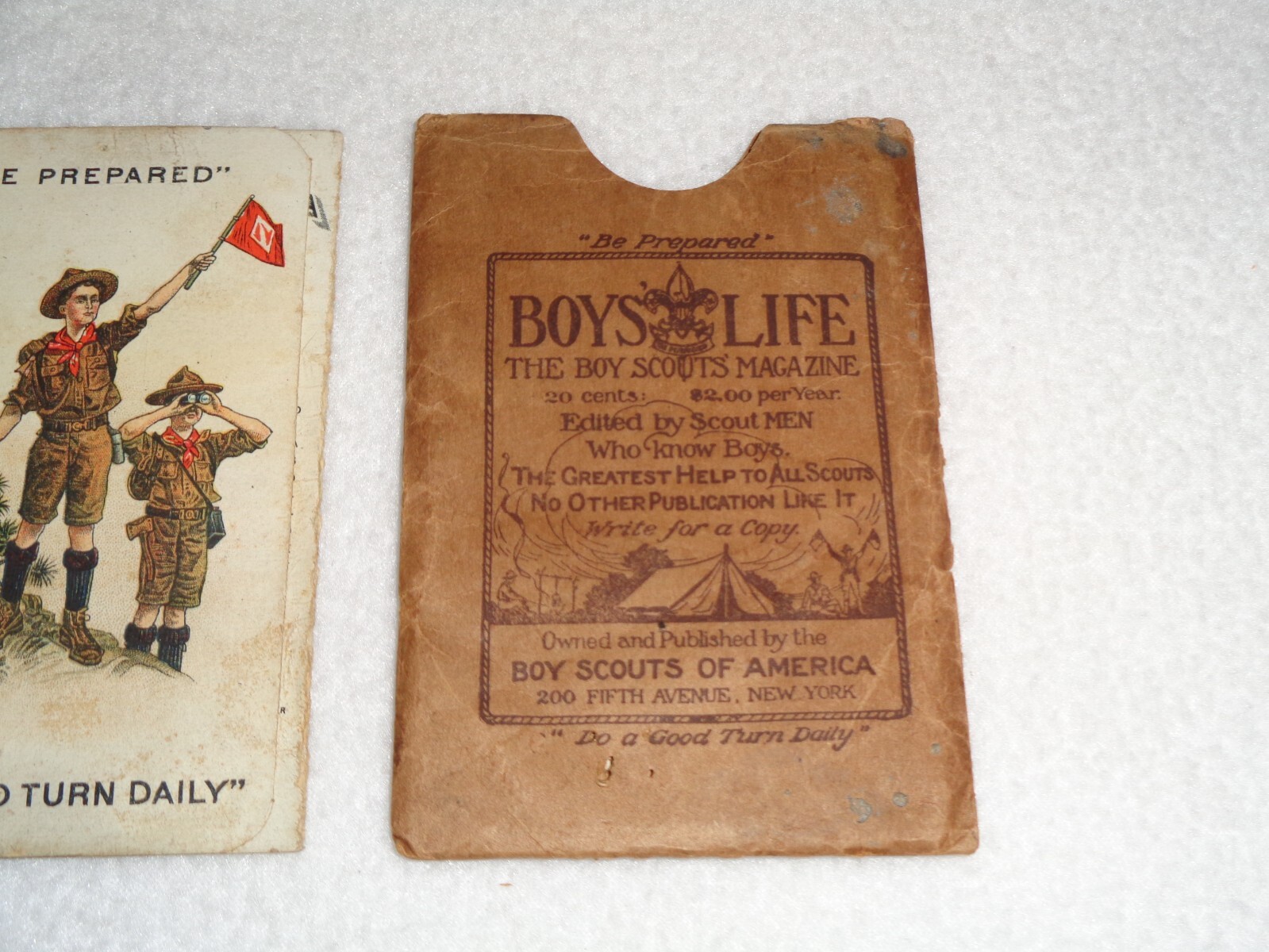 Boy Scouts of America 1922 Antique Original Identification ID Card w ...