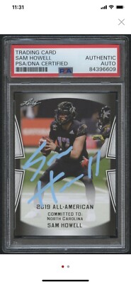 Sam Howell 2019 Leaf All American Signed Autographed Card UNC PSA | eBay