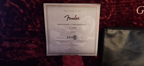 Fender John 5 GHOST Telecaster - Original Case *CERTIFICATE OF ...