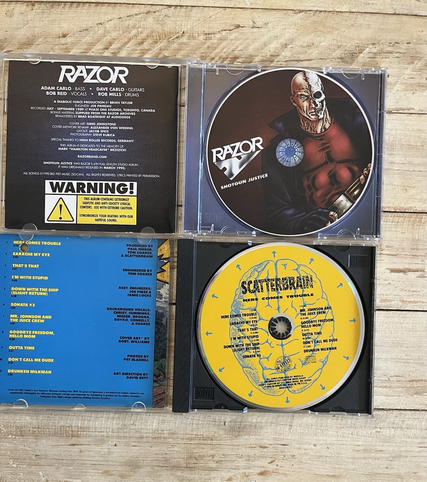 OLD SCHOOL THRASH METAL 4 CD LOT - RAZOR, ANNIHILATOR, OVERKILL ...