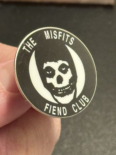 Vintage The Misfits Fiend Club Pin Union Made in USA Danzig Punk ULTRA ...