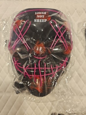 Lions Not Sheep Light Up Purge Mask - Pink/purple Light | eBay