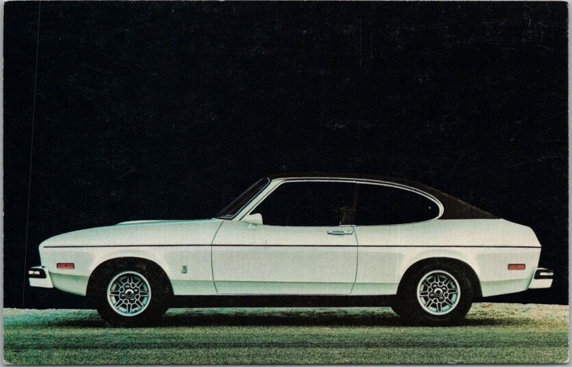 1975 MERCURY CAPRI II GHIA Automobile Advertising Postcard 2-Door ...