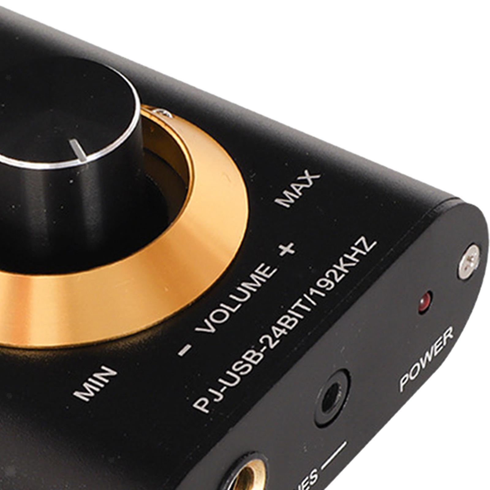 Sound Card PC cm6642 DAC 24Bit/192KHz USB to 3.5mm 6.35mm Audio Jack ...