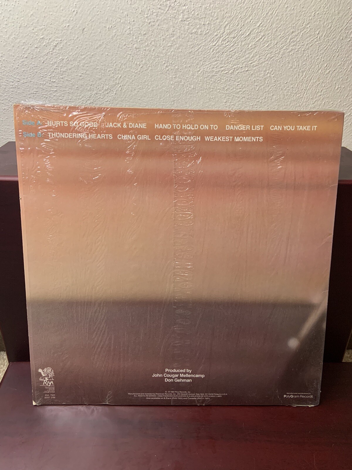 JOHN COUGAR MELLENCAMP AMERICAN FOOL 1982 LP With Hype Sticker RVL 7501 ...