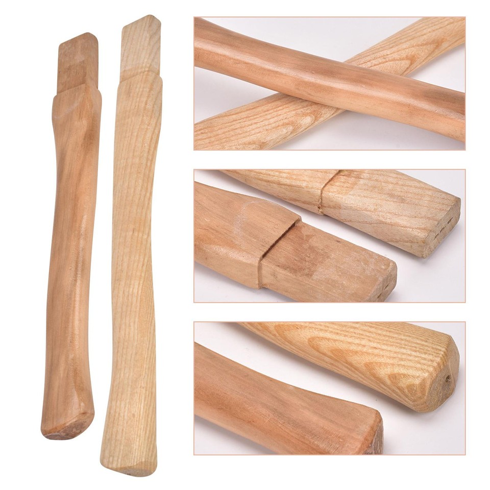 15" Axe Handle Hammer Wood Replacement Handle Long Curved Durable Axe ...