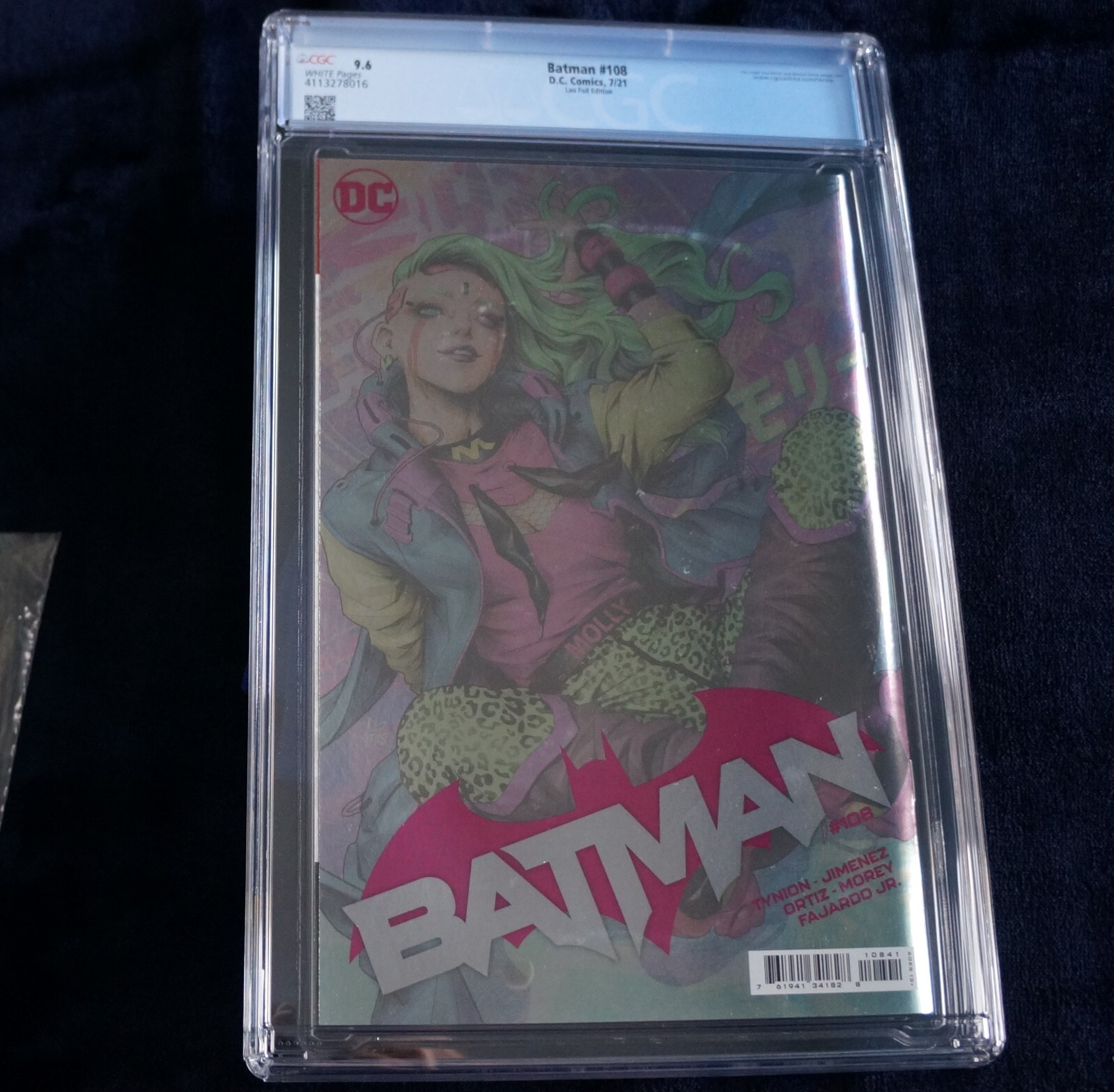 Batman #108 Artgerm FOIL Virgin Variant 1:50 CGC 9.6 WP 1st full ...