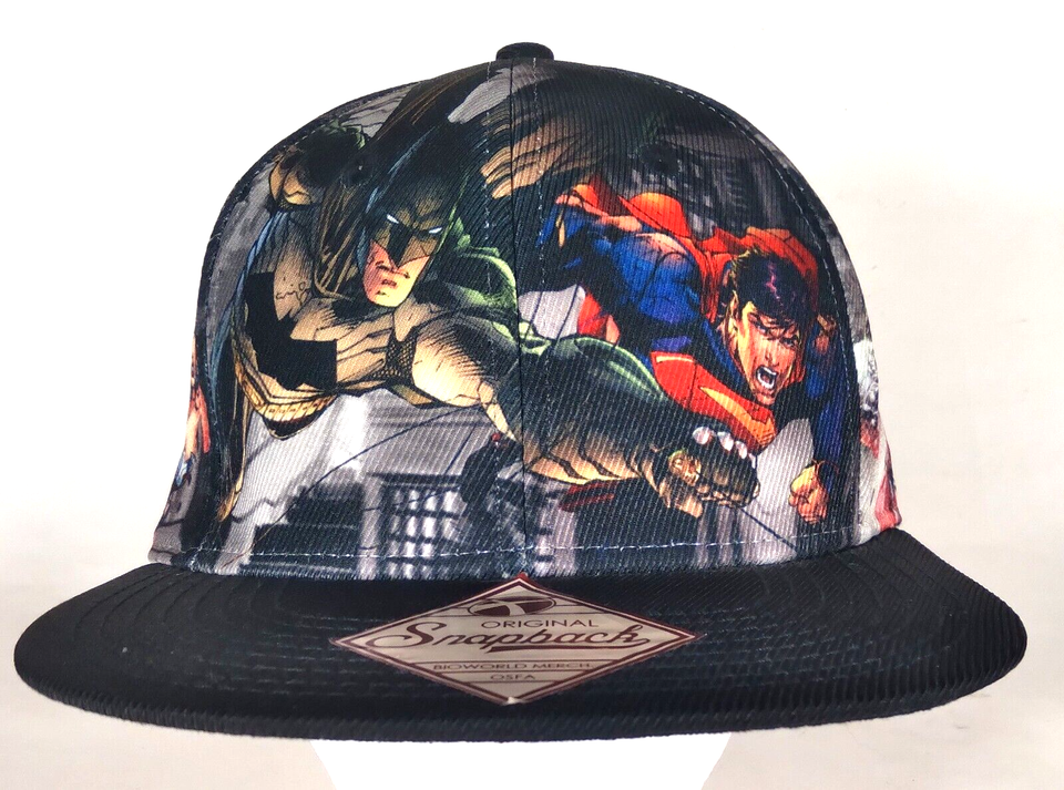 DC Comics Justice League Baseball Cap Hat Allover Print Snapback NEW | eBay