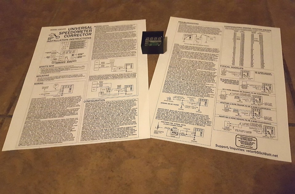 UNIVERSAL SPEEDO SPEEDOMETER RECALIBRATOR, Compare to YELLOW BOX, 1.5% ...