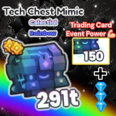 Rainbow Tech Chest Mimic + 3 Million Diamonds. PS99. Same Day | eBay