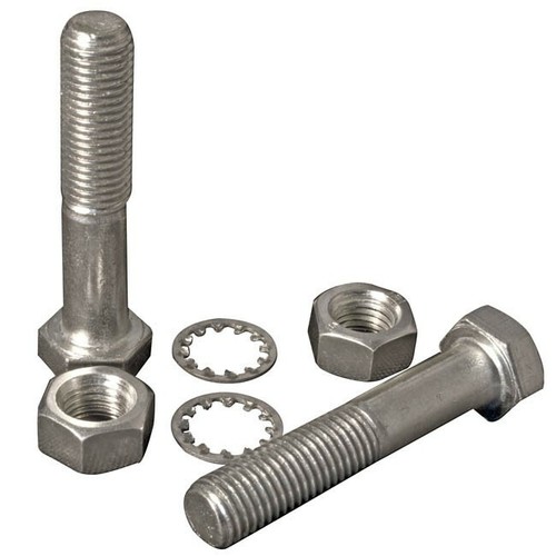 2 x Tow Bar / Ball Bolts Long with Nuts & Washers HIGH TENSILE Length ...