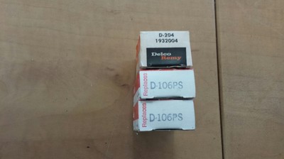 Delco D106PS equivalents plus D-204 points and condenser | eBay
