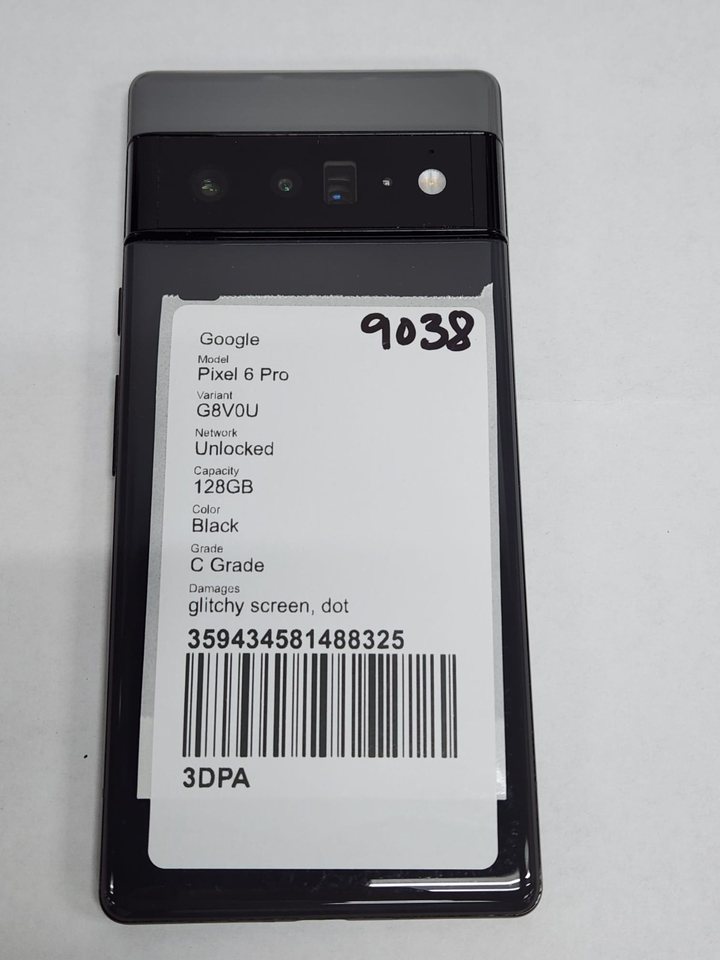 DEFECTIVE - Google Pixel 6 Pro - 128GB - Black - Unlocked - G8V0U ...