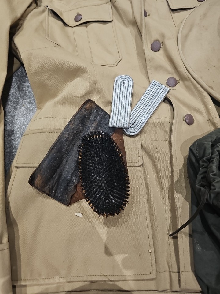 German Afrika Korps Style Uniform Set – DAK Tunic, 2 Pith Helmets, Gear ...