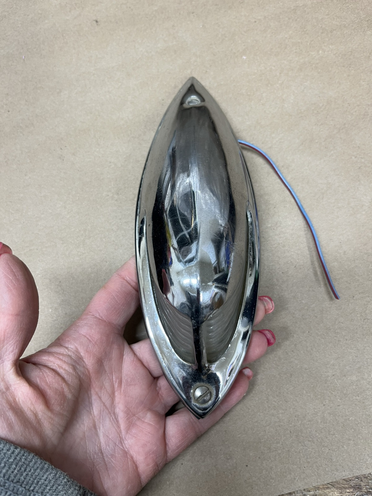 VINTAGE HARLEY SPRINGER FENDER LIGHT OEM 40'S KNUCKLEHEAD-FLATHEAD ...