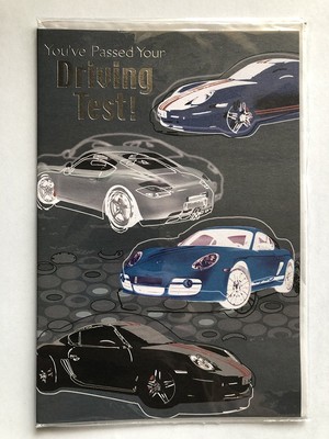 Driving Test Passed Card Porsche Congratulations | eBay UK