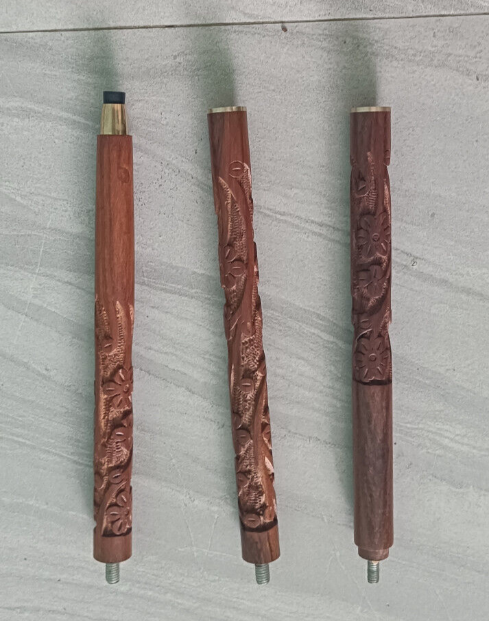 Vintage Looking Solid Only Wooden Walking Shaft Stick Cane Decor ...