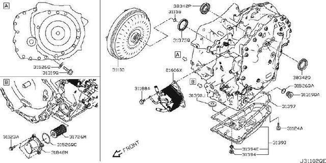 317263JX0A Genuine Nissan Filter Oil Gvnr 31726-3jx0a for sale online ...