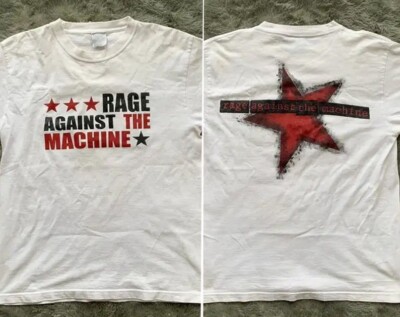Rage Against The Machine Star T-Shirt, 00s RATM Rock Band Album Graphic ...