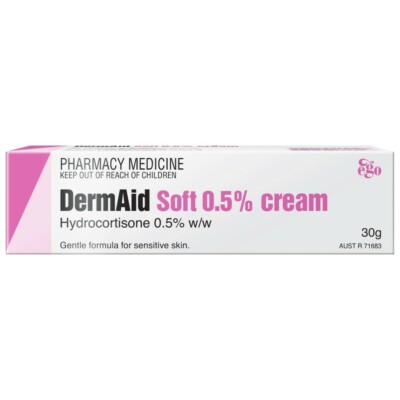 Ego DermAid Soft 0.5% Cream 30g Gentle Formula for Sensitive Skin ...