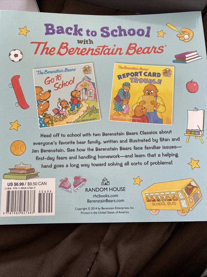 NEW Back To School With The Berenstain Bears - Book by Jan Berenstain ...