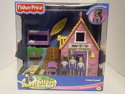 NEW 2003 Fisher Price Sweet Streets CAMP SWEET Loving Family Play Set ...