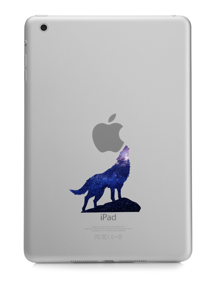 Cosmic Howling Wolf Macbook Pro Air 13 15 Touch Bar Keyboard iPad ...