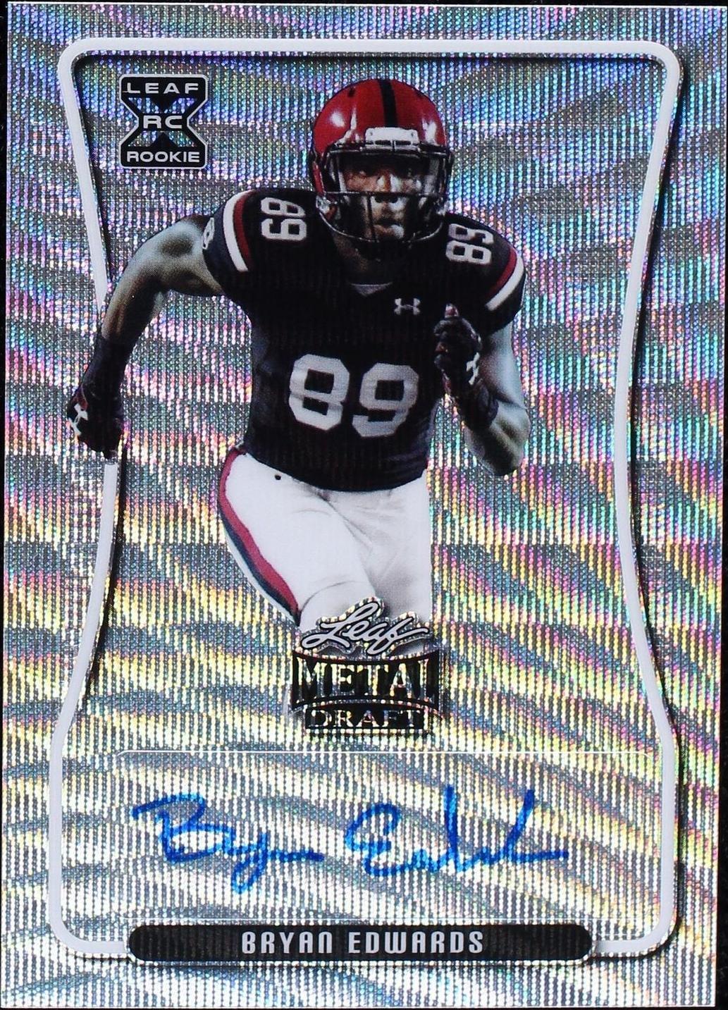 2020 Leaf Metal Draft - Bryan Edwards #BA-BE1 Silver Wave /50 (AU, RC ...
