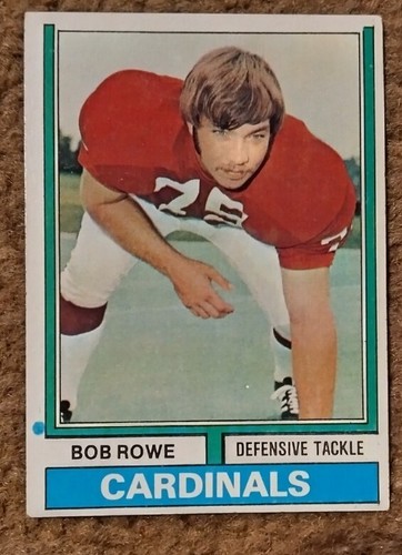 1974 Topps Football Bob Rowe Card #181 In VG-ex Condition | eBay