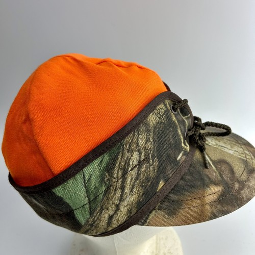 Vintage American Outdoorsman Trapper Hunter Cap Hat Ear Flap Mens 7 USA ...