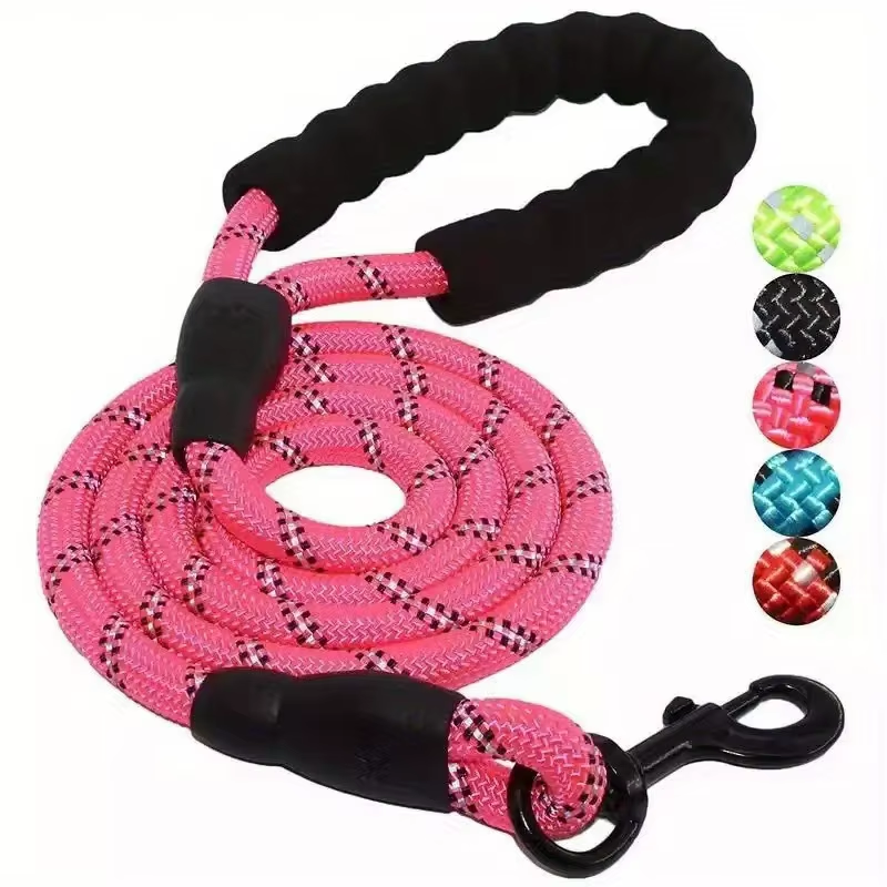 Reflective Dog Leash with Comfortable Padded Handle - Double Heavy Duty ...