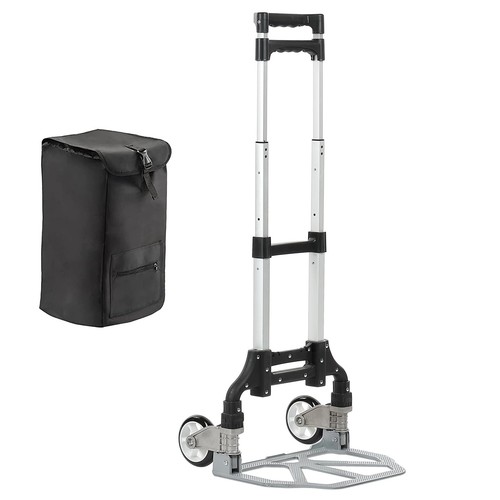 Hand Truck Dolly Cart with Wheels - Free Carry Bag Included, Portable ...