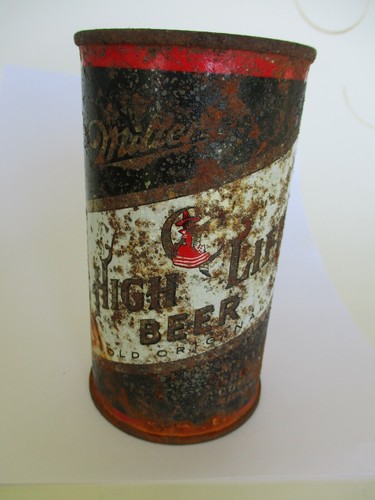 MILLER HIGH LIFE WITCH MOON BEER FLAT TOP RARE CAN MAN CAVE | eBay