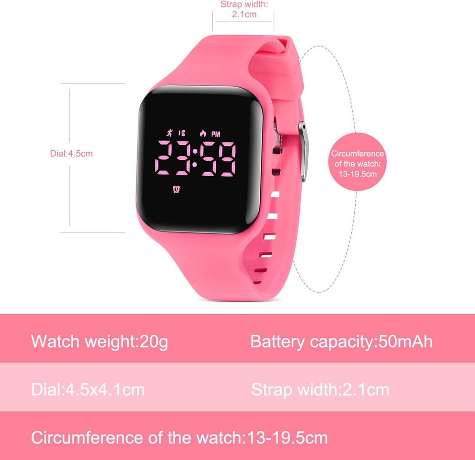 Kids Watch Digital Watch for Boys Girls Sport Watch with Fitness ...