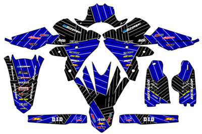 2016-2018 WR 450 F RACE SERIES Blue Senge Graphics Kit Compatible with ...