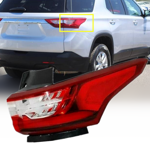 Red Tail Light FOR 2018-2021 Chevrolet Traverse Right Side Rear Brake ...