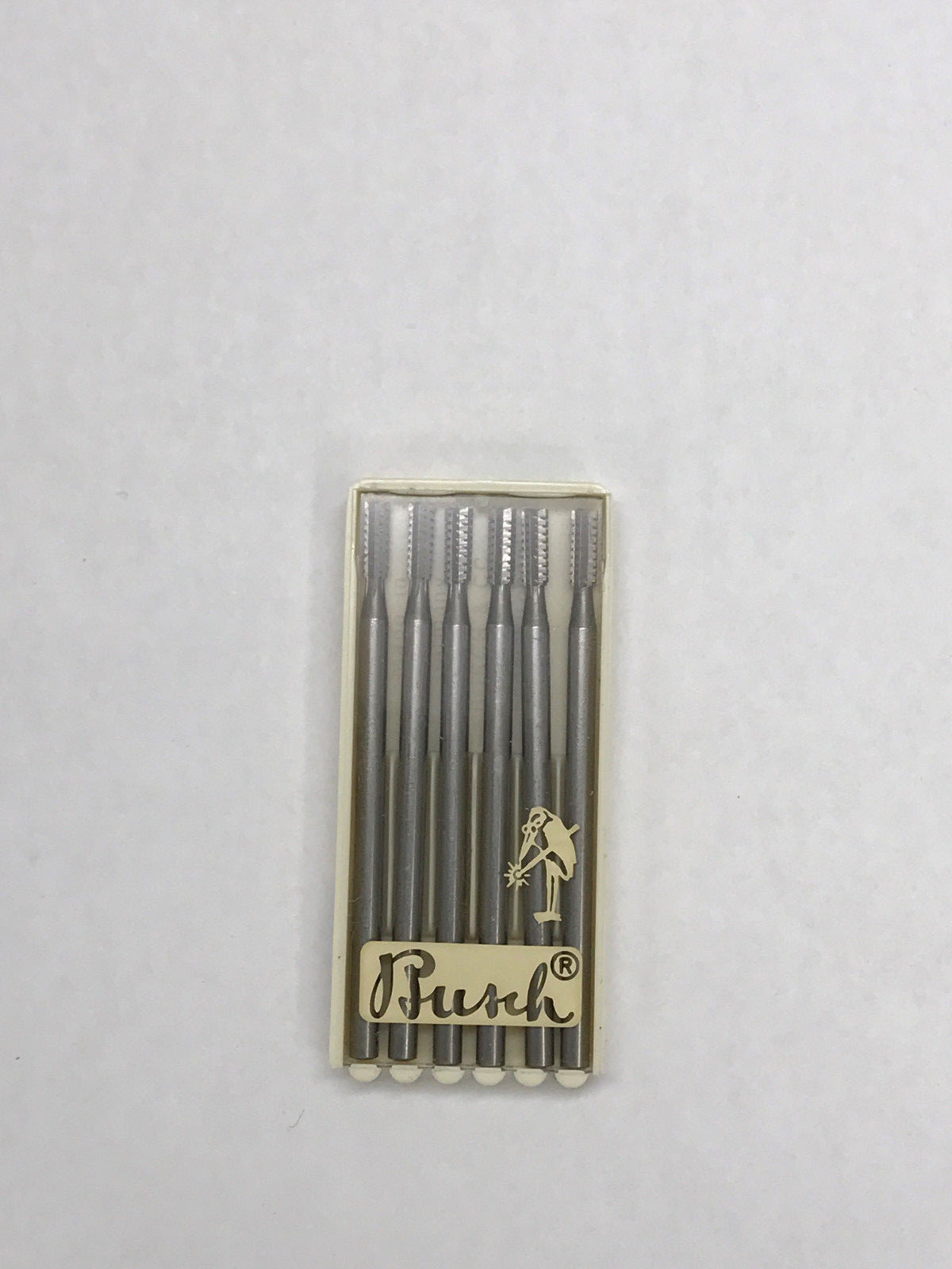 BUSCH BURS CYLINDER SQUARE CROSS CUT FIG. 21 SIZES 0.6mm to 3.1 mm BOX ...